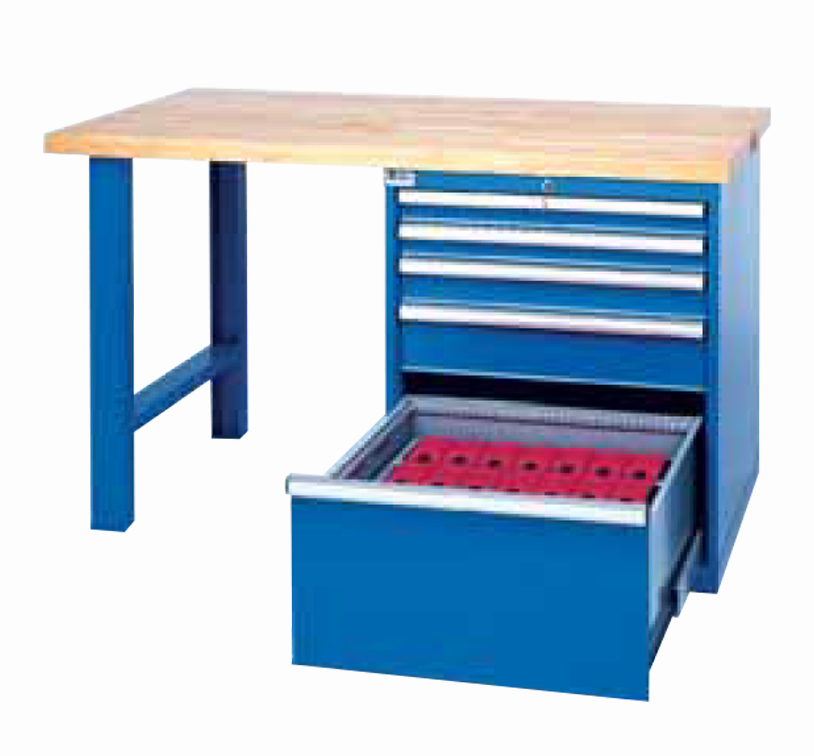 LISTA CNC Workbench – 60" W x 30" D x 35 1/4" H (5-Drawer Configuratio ...